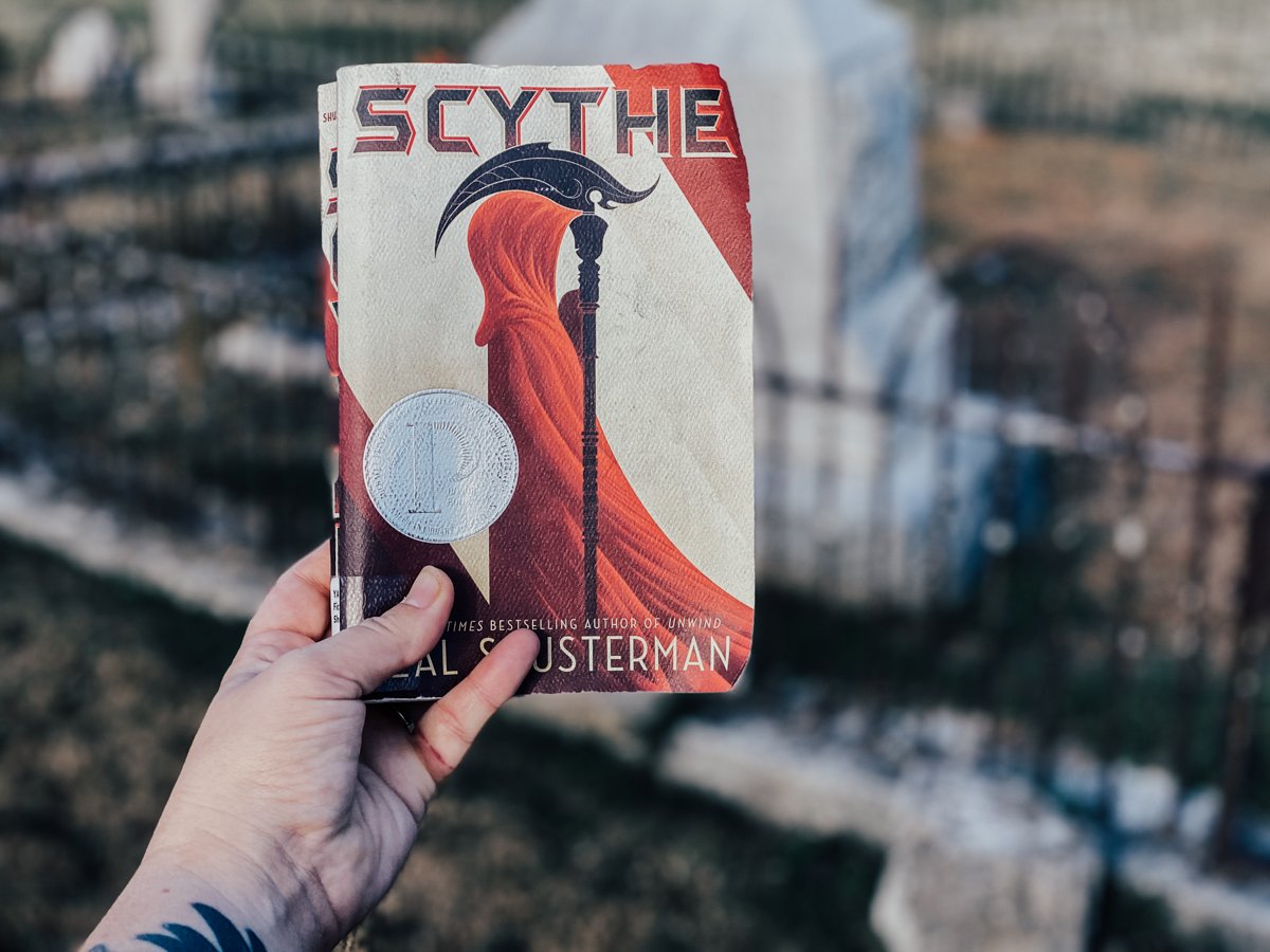 Scythe by Neal Shusterman - Books Beans and Botany